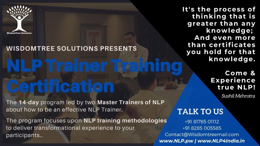 Nlp Trainer Training Certification Nlp Training India